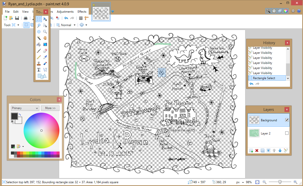 DIY Wedding Events Map | The Lady Beekeeper